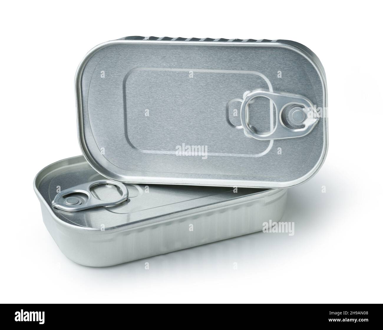 metal cans isolated on white background Stock Photo - Alamy