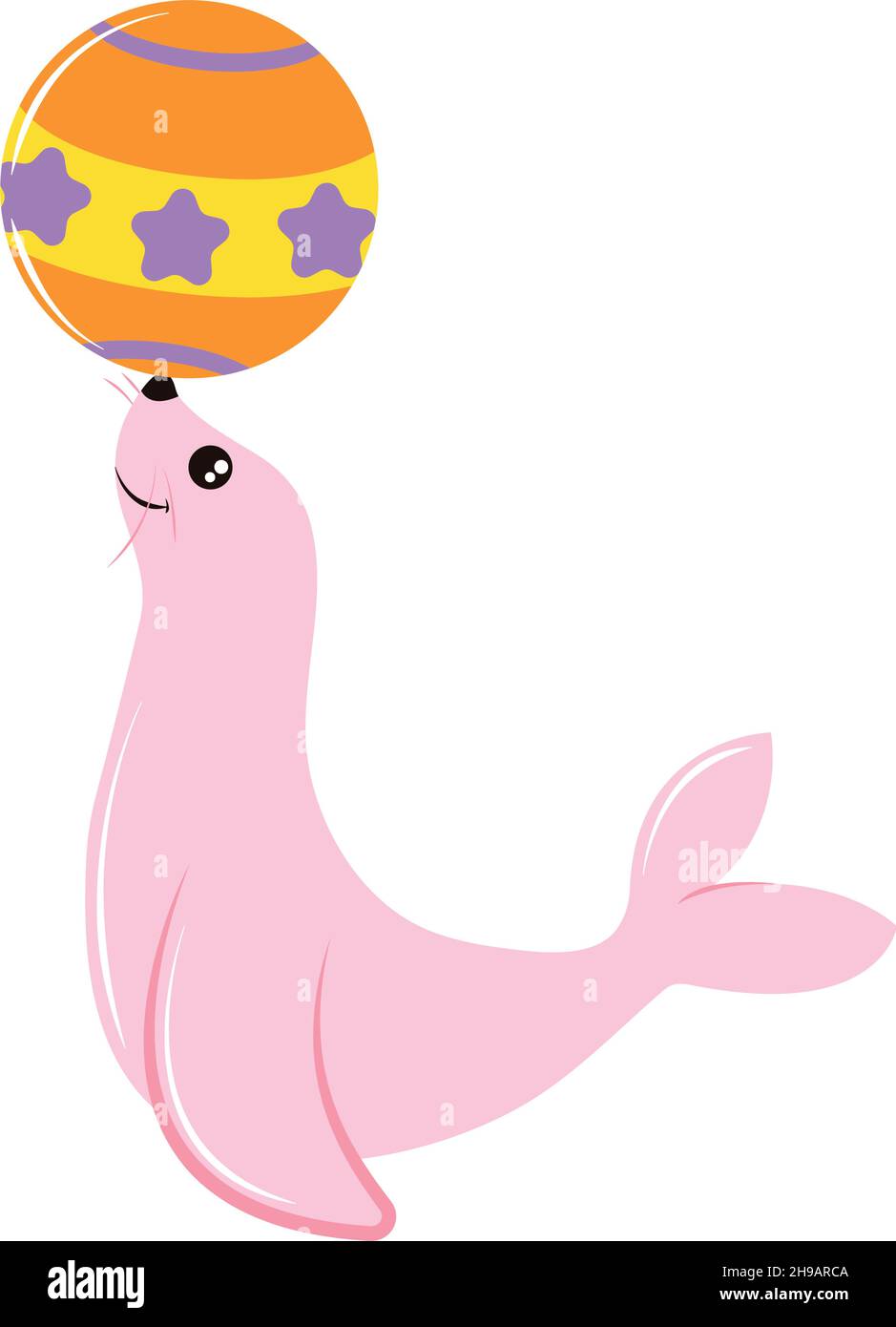 Circus seal balance Cut Out Stock Images & Pictures - Alamy