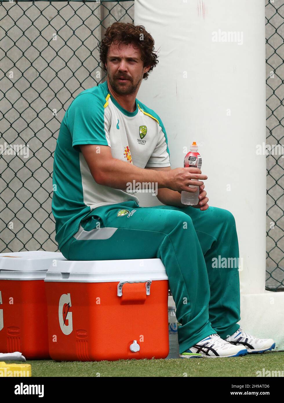 Australia's Travis Head during a nets session at The Gabba, Brisbane ...