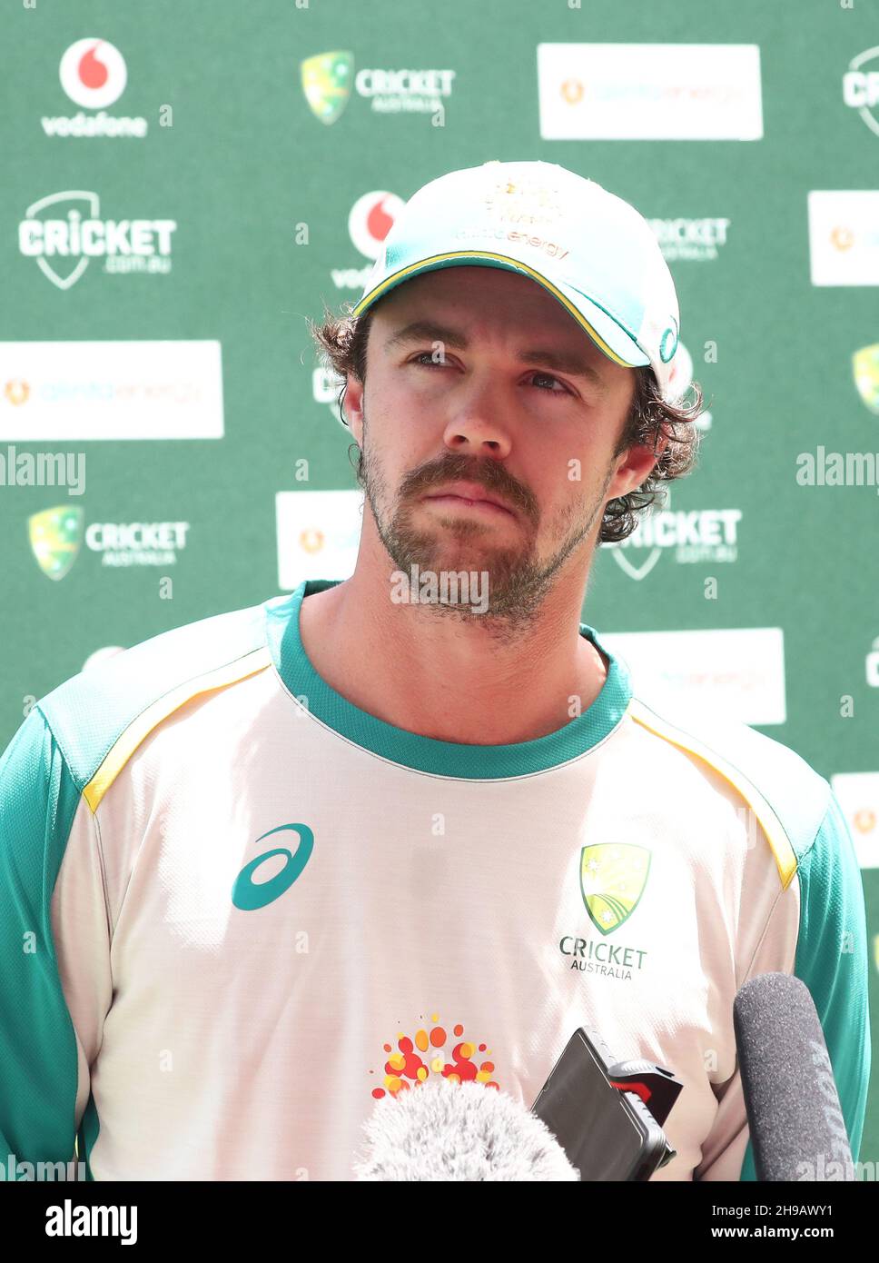 Australia's Travis Head during a press conference at The Gabba ...