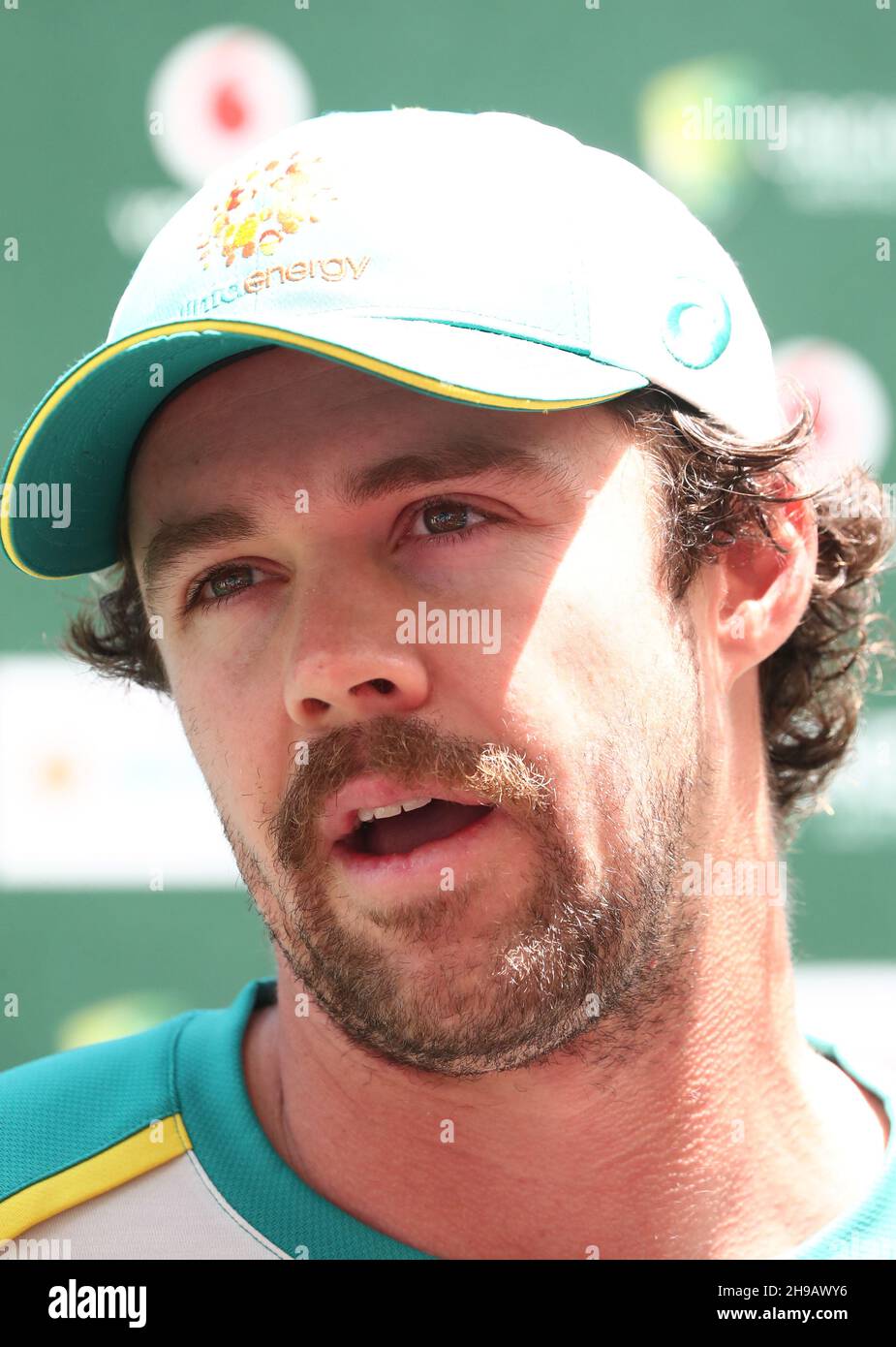 Australia's Travis Head during a press conference at The Gabba ...