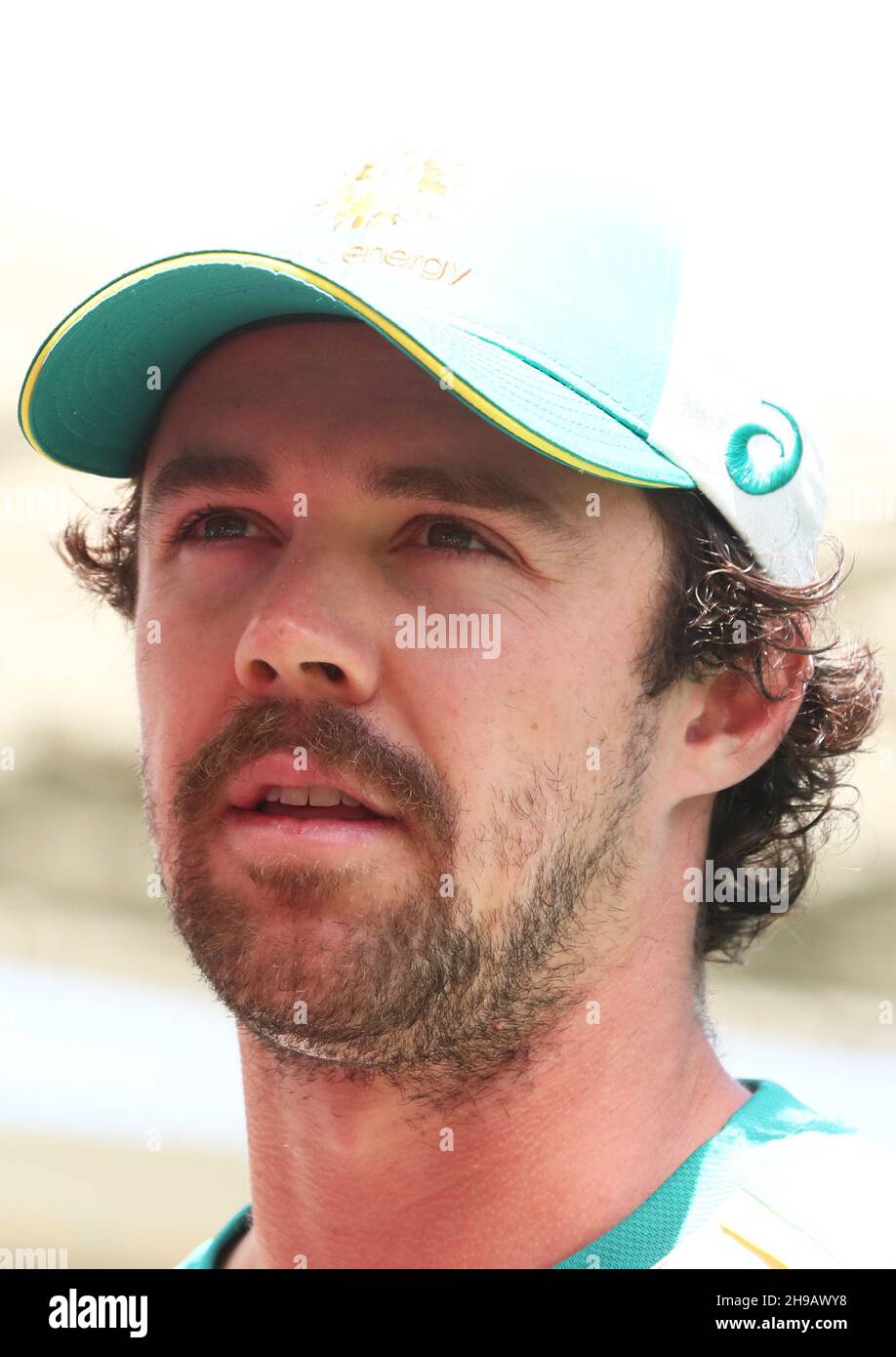Australia's Travis Head during a press conference at The Gabba ...