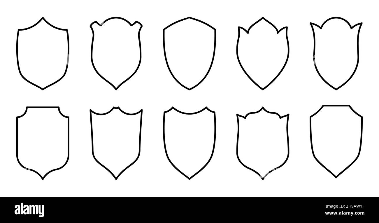 Simple Coat Of Arms Shapes