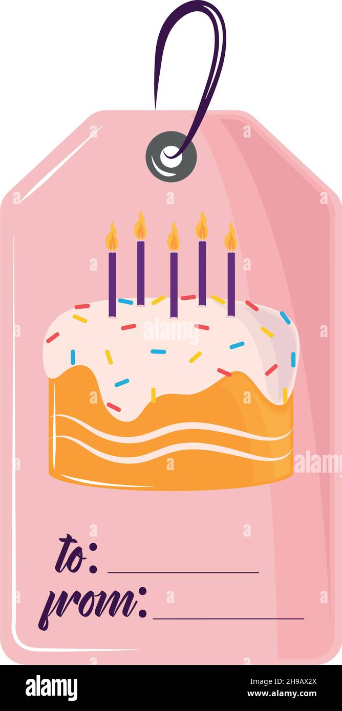 birthday tag celebration Stock Vector Image & Art - Alamy