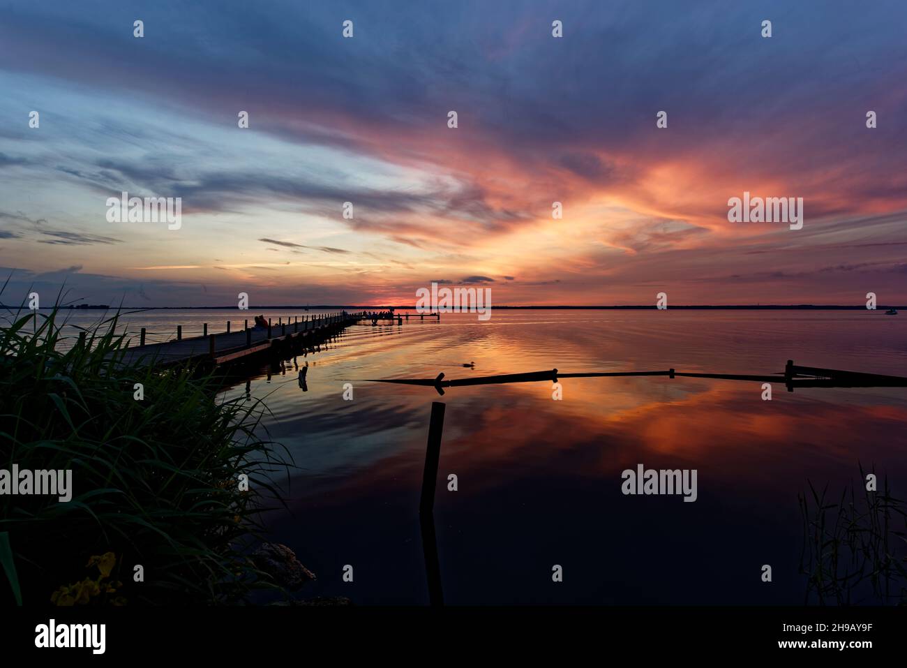 Sunset at Steinhuder Meer ,Hannover, Germany. Steinhuder Meer Nature ...