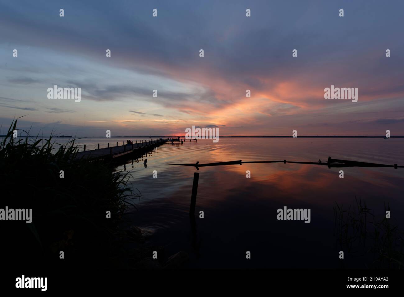 Sunset at Steinhuder Meer ,Hannover, Germany. Steinhuder Meer Nature ...