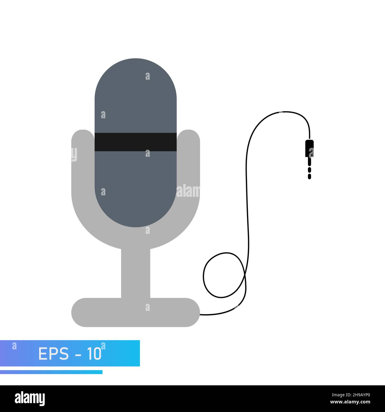 Retro microphone voice icon pictogram Cut Out Stock Images & Pictures ...
