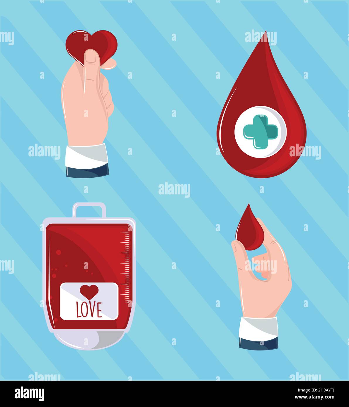 donate blood icons Stock Vector Image & Art - Alamy