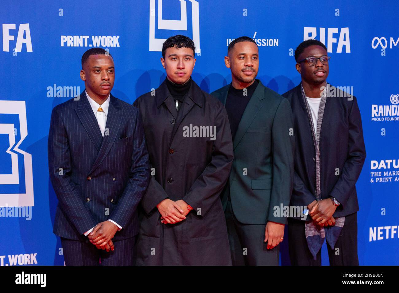 London, UK. 05th Dec, 2021. (L to R) Elliot Edusah, Reda Elazouar ...