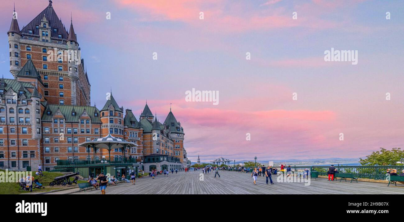 Quebec City, Quebec, Canada, 20 September, 2021: Famous Chateau ...