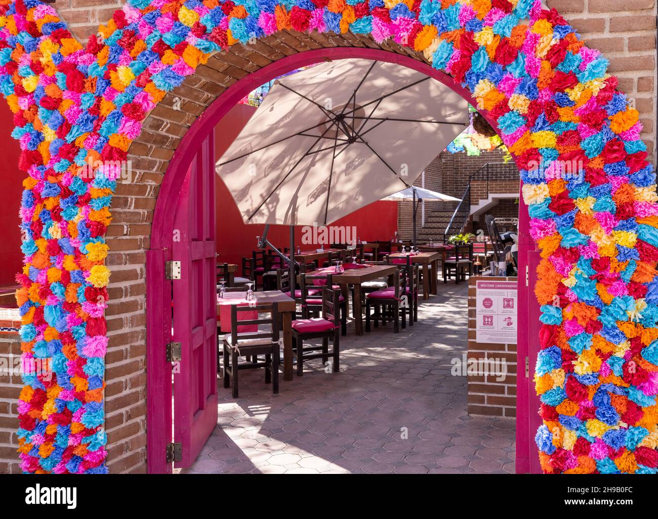 Scenic colonial streets and architecture of San Jose del Cabo in ...