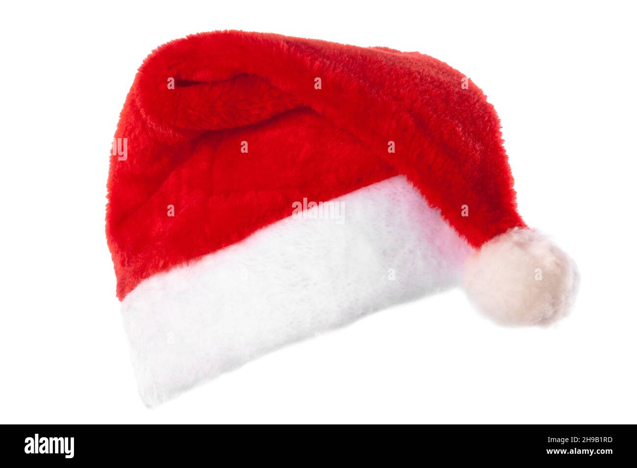 Red Santa Claus helper hat on white background, isolated Stock Photo ...