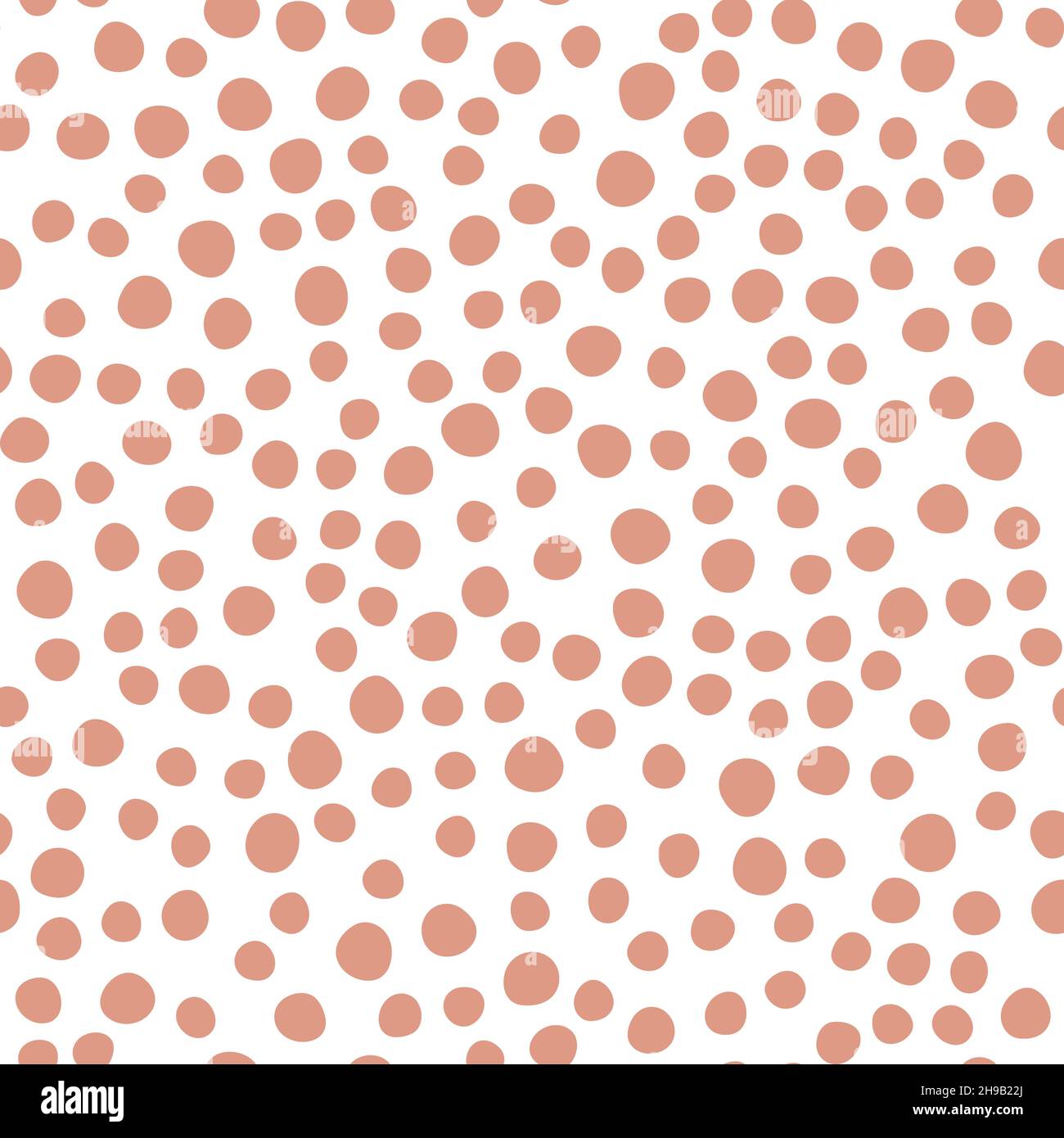 Abstract spotted seamless pattern in pastel colors. Brown dotted ...