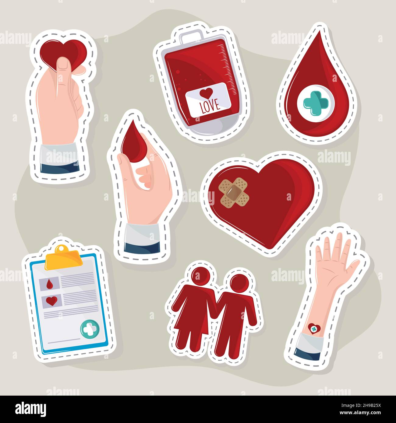donate blood stickers Stock Vector Image & Art - Alamy