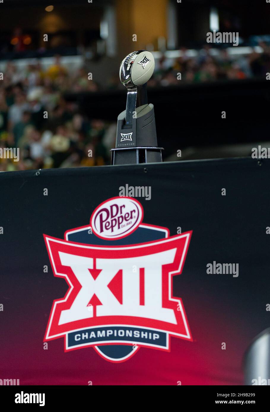 December 4 2021: Big 12 trophy after the NCAA Football game between the ...