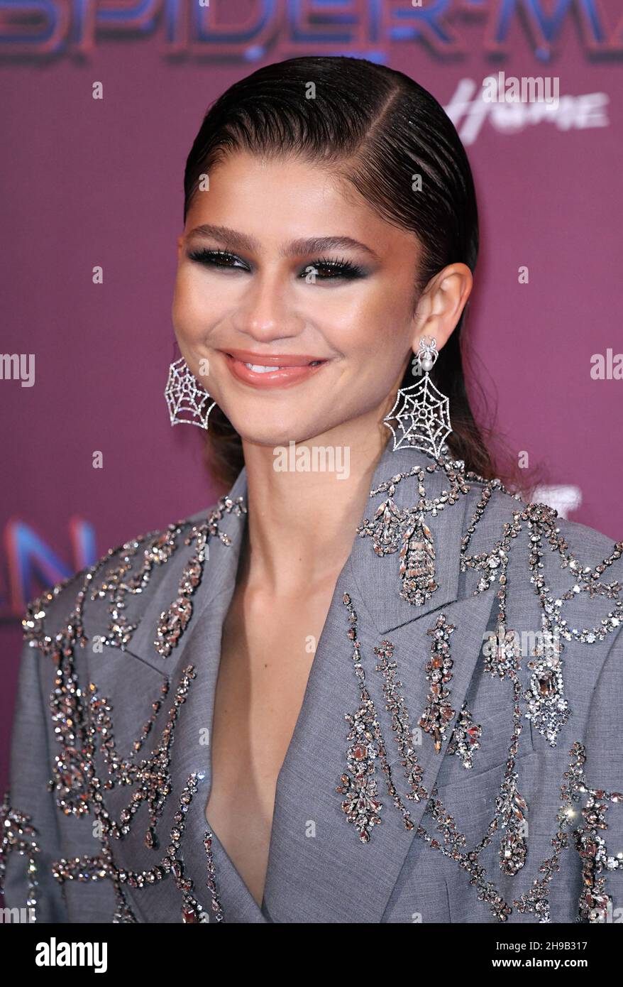 London, UK. 05th Dec, 2021. Zendaya at the Spider-Man No Way Home ...