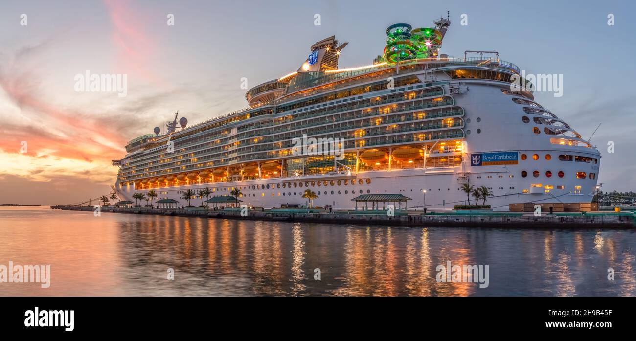 Nassau, Bahamas - June 22, 2019: Beautiful panoramic shot of Mariner of ...