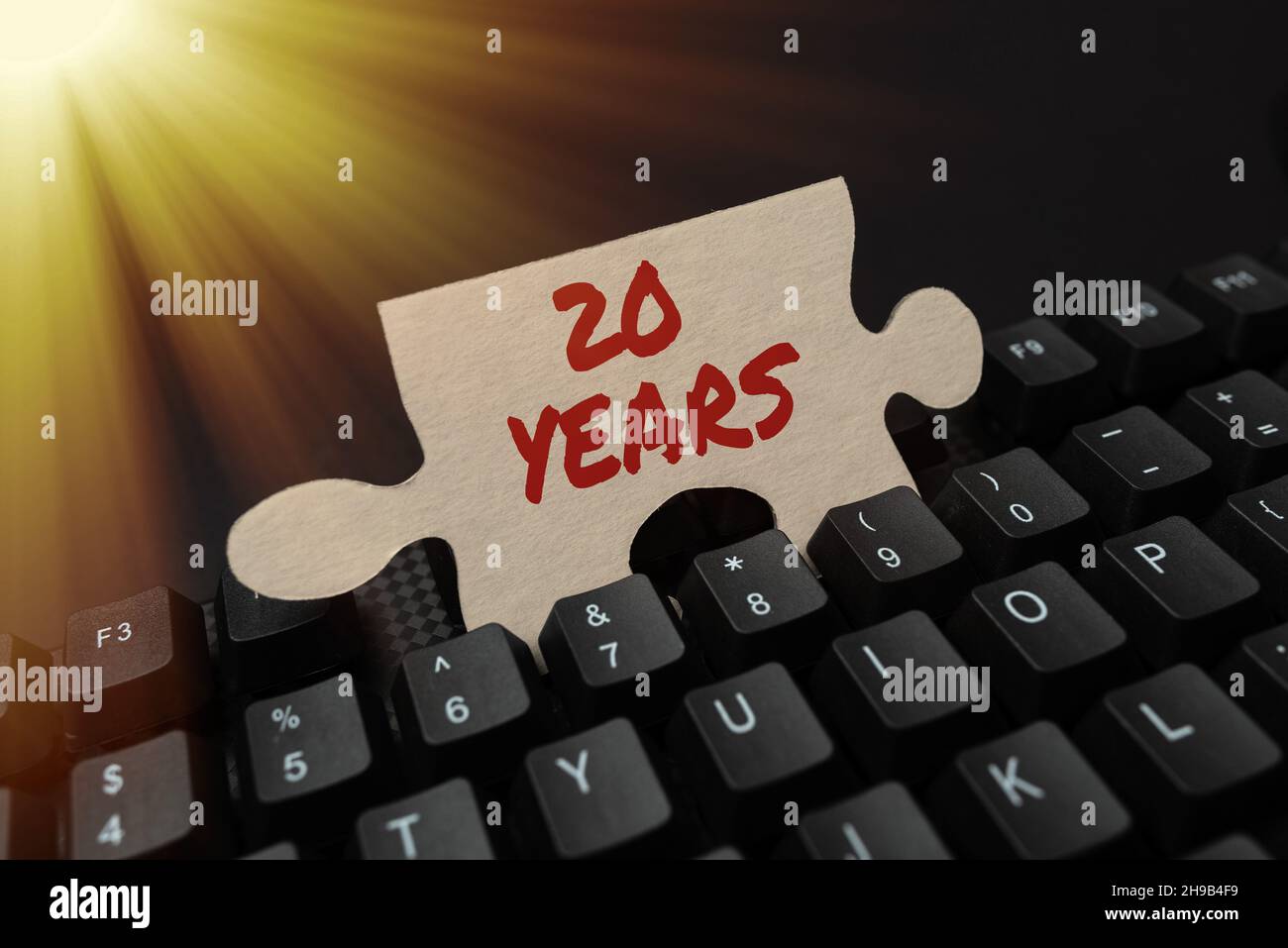 Text showing inspiration 20 Years. Conceptual photo Remembering or ...