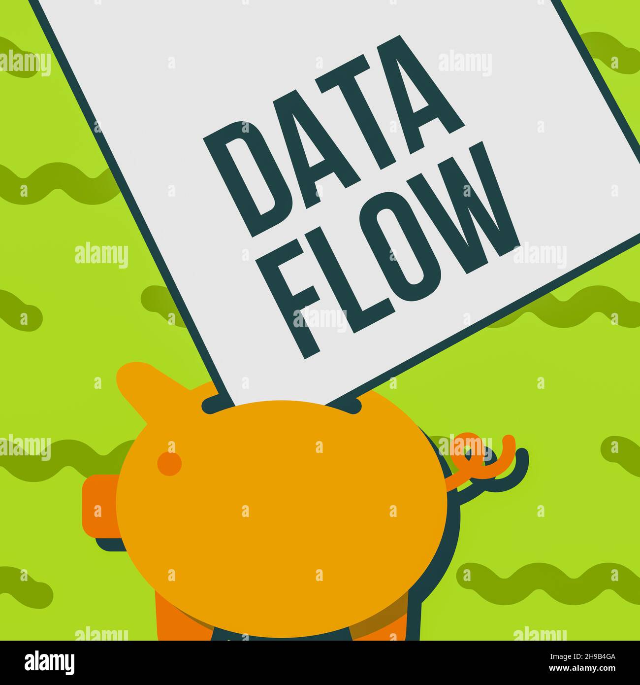 Inspiration showing sign Data Flow. Business idea the movement of data through a system ...