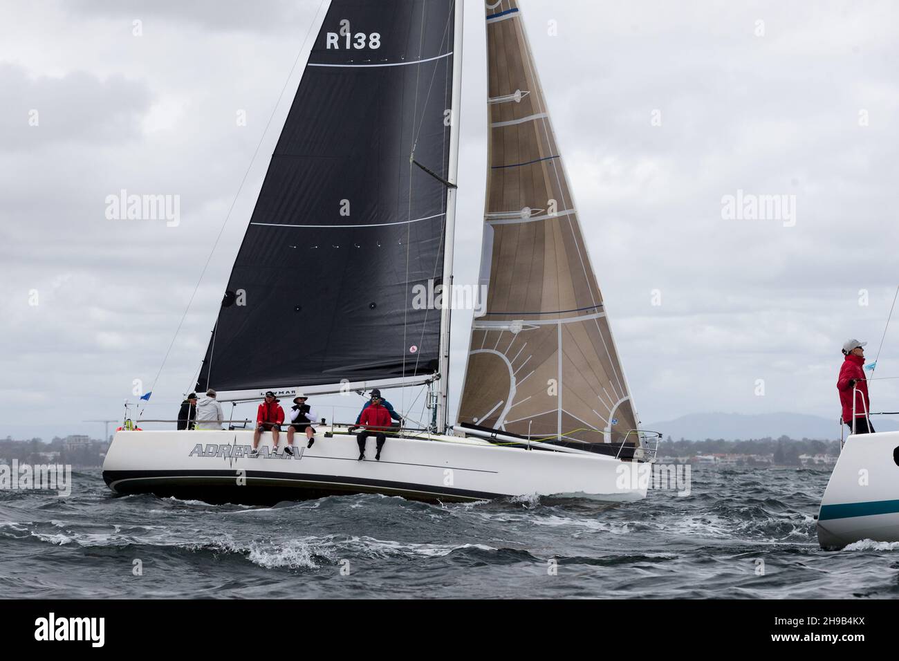Fixed keel yachts are seen competing during the 2021/22 Australian ...