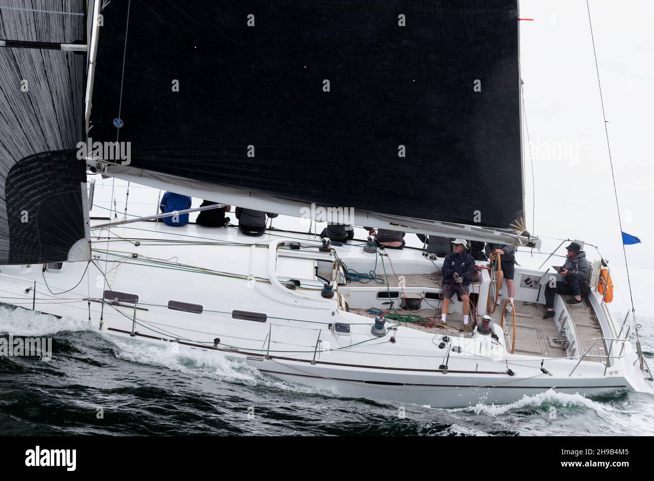 Fixed keel yachts are seen competing during the 2021/22 Australian ...