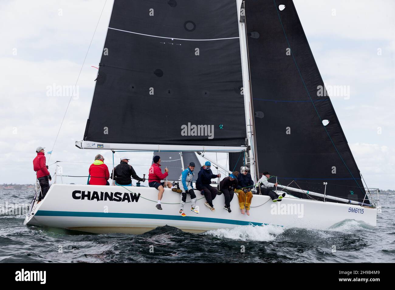 Fixed keel yachts are seen competing during the 2021/22 Australian ...