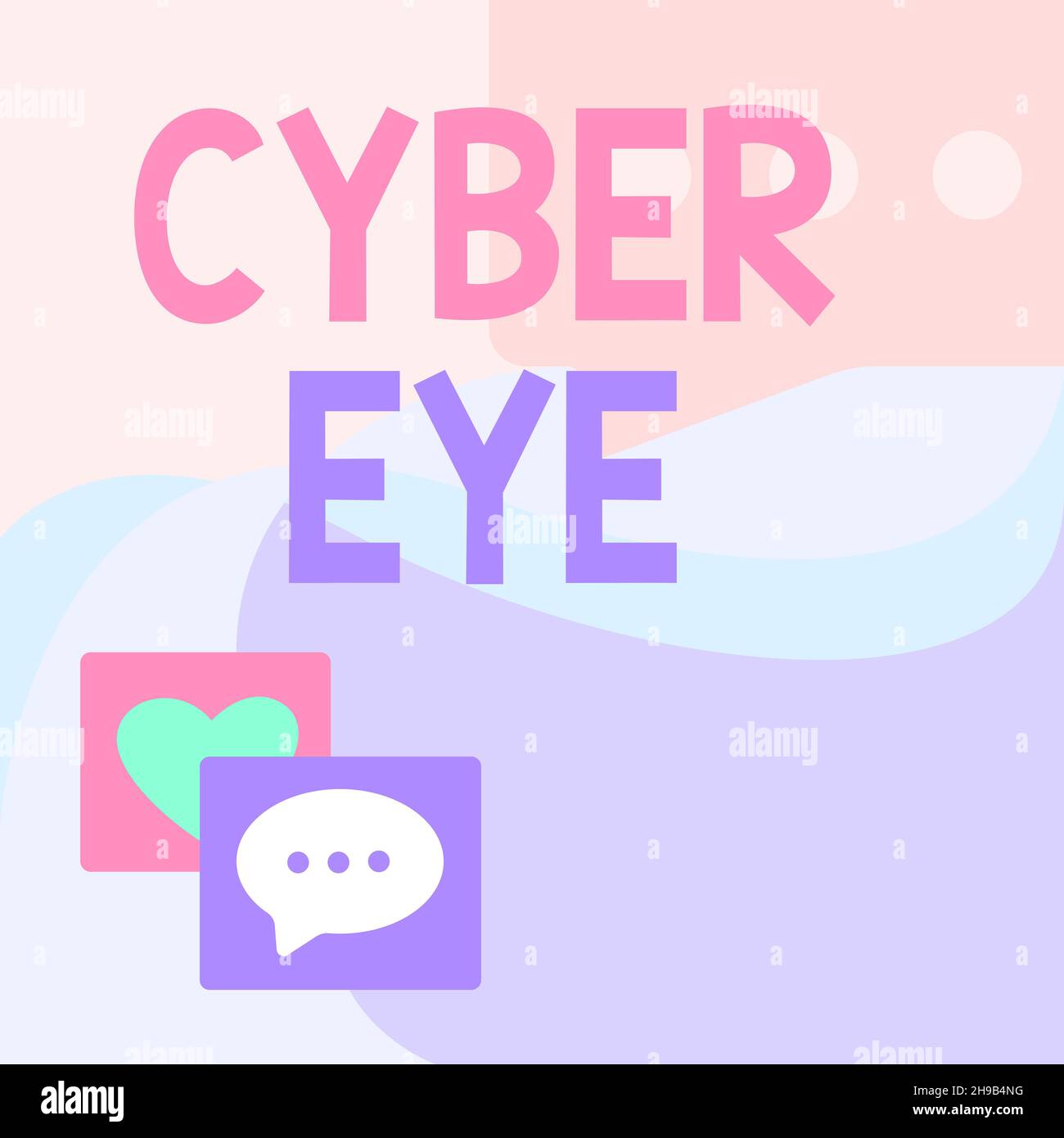 Conceptual caption Cyber Eye. Business overview tool engages in ...