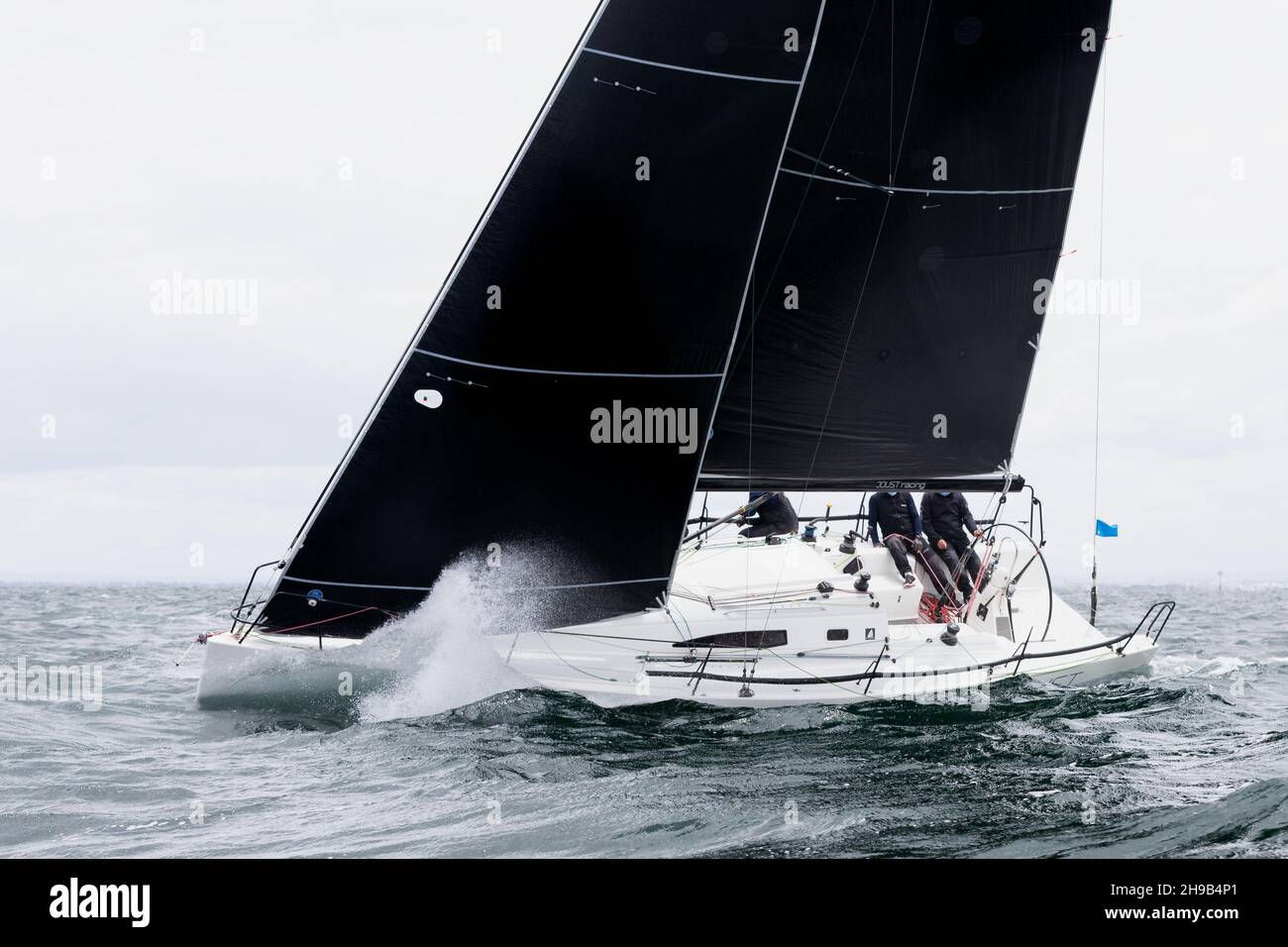 Fixed keel yachts are seen competing during the 2021/22 Australian ...