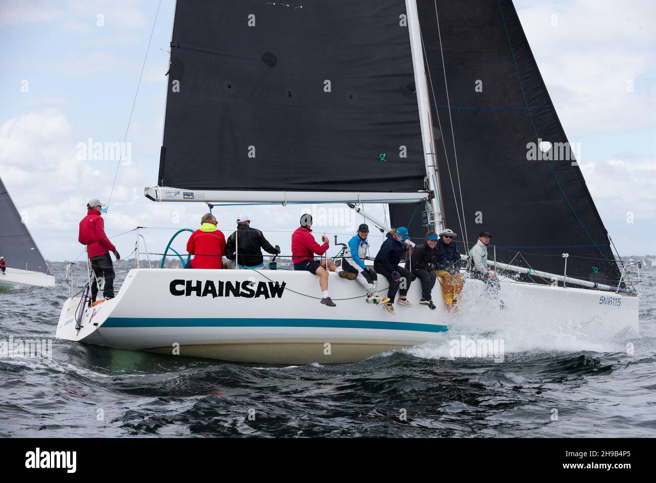 Fixed keel yachts are seen competing during the 2021/22 Australian ...