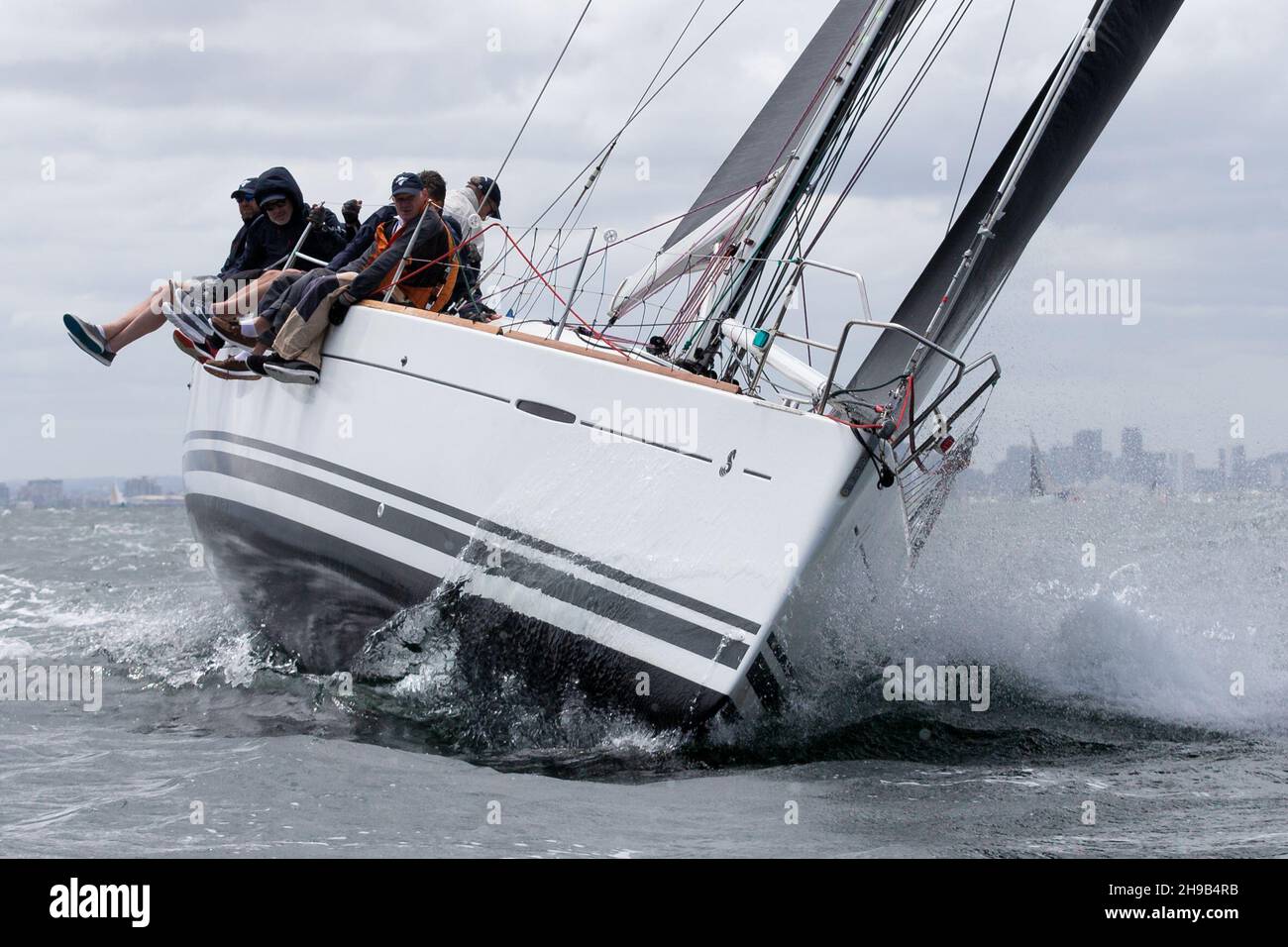 Fixed keel yachts are seen competing during the 2021/22 Australian ...