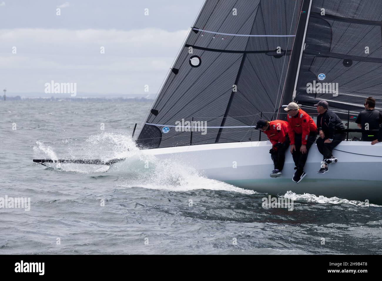 Fixed keel yachts are seen competing during the 2021/22 Australian ...