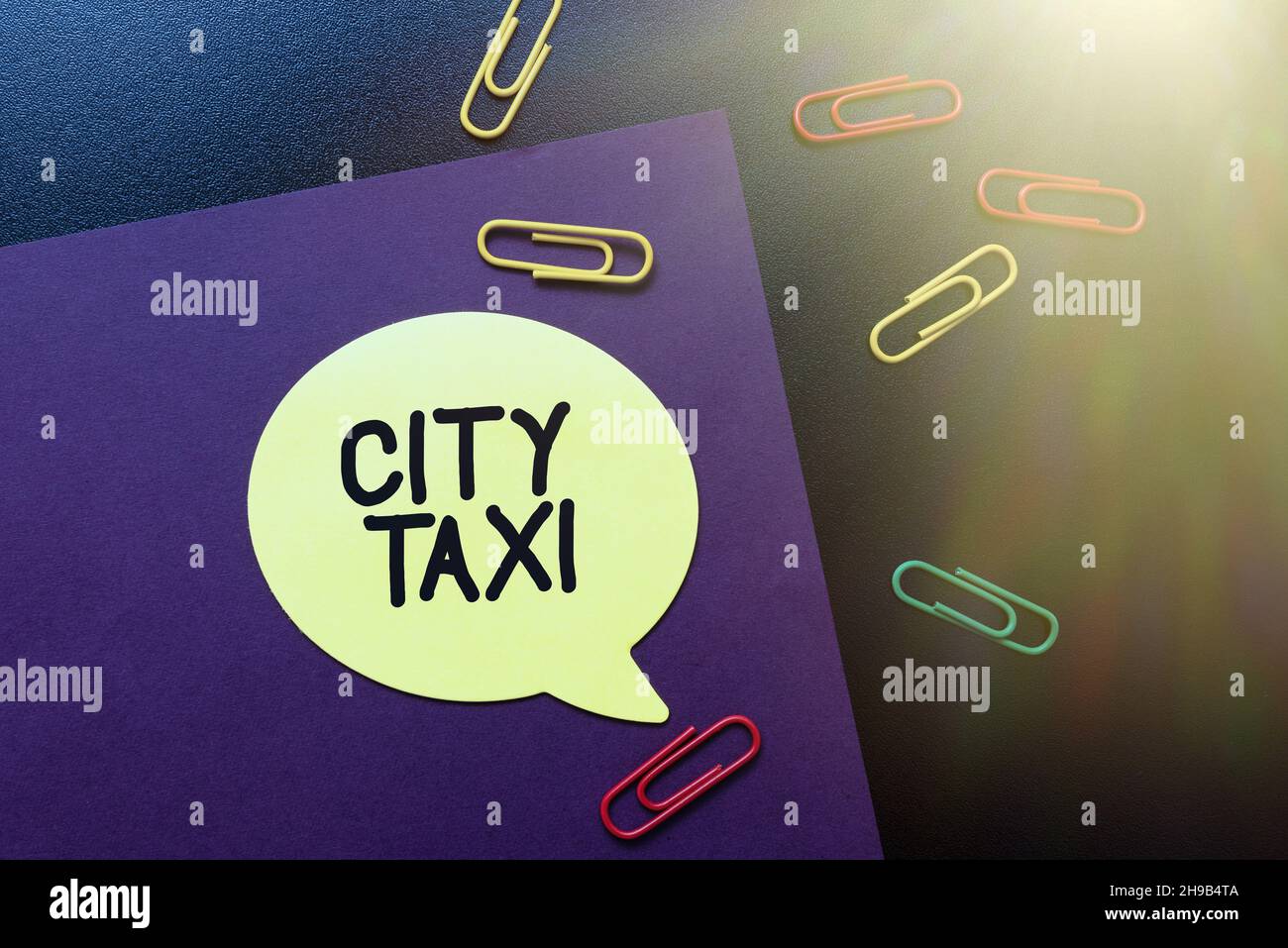 Conceptual caption City Taxi. Business idea type of vehicle for hire ...