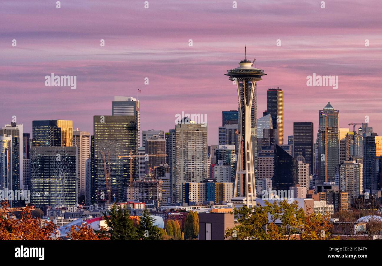 Seattle washington skyline horizontal hi-res stock photography and ...