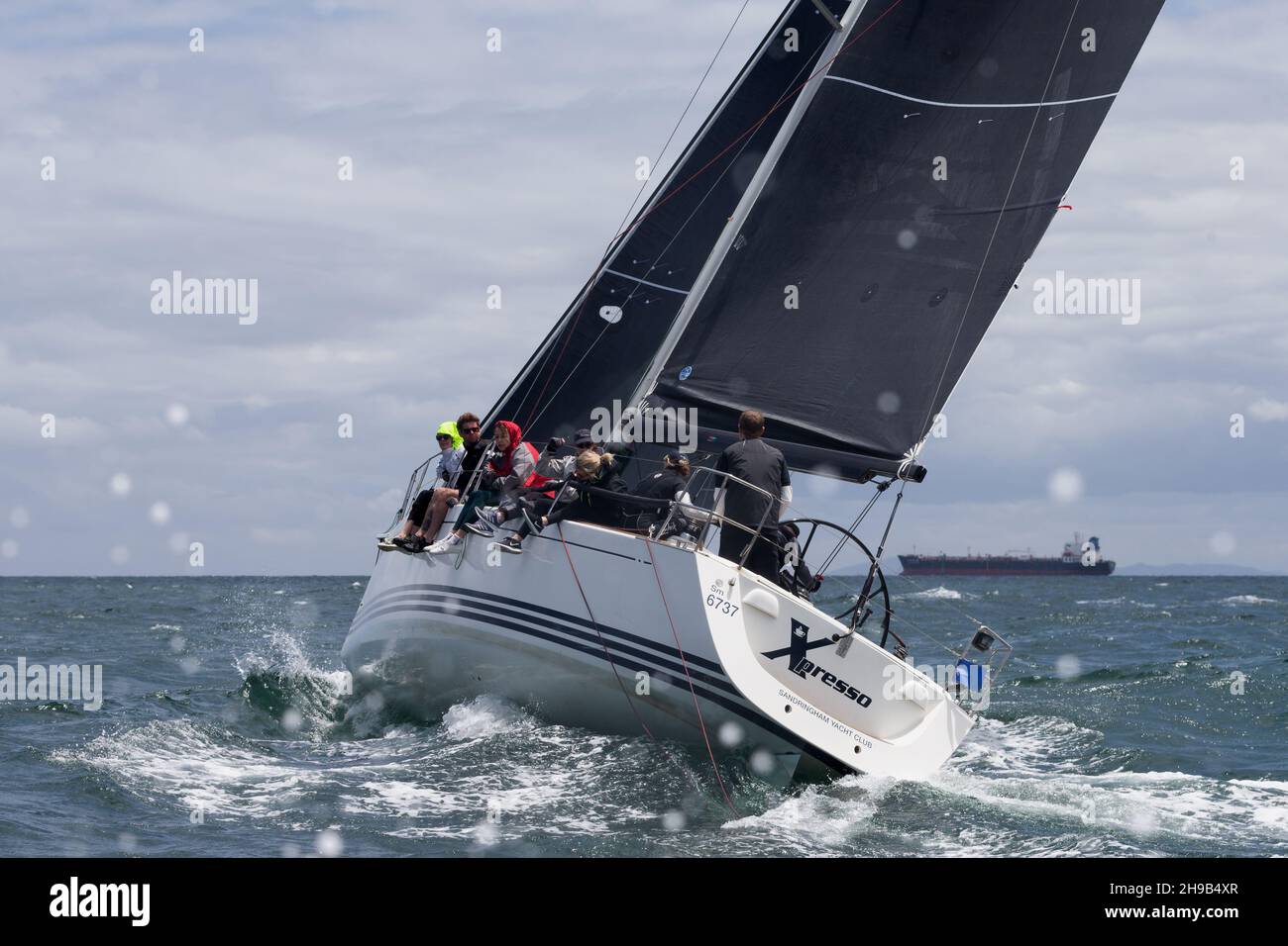 Fixed keel yachts are seen competing during the 2021/22 Australian ...