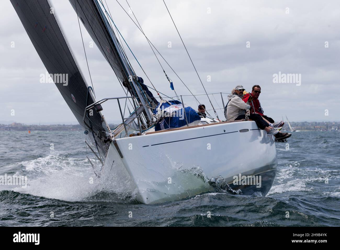 Fixed keel yachts are seen competing during the 2021/22 Australian ...
