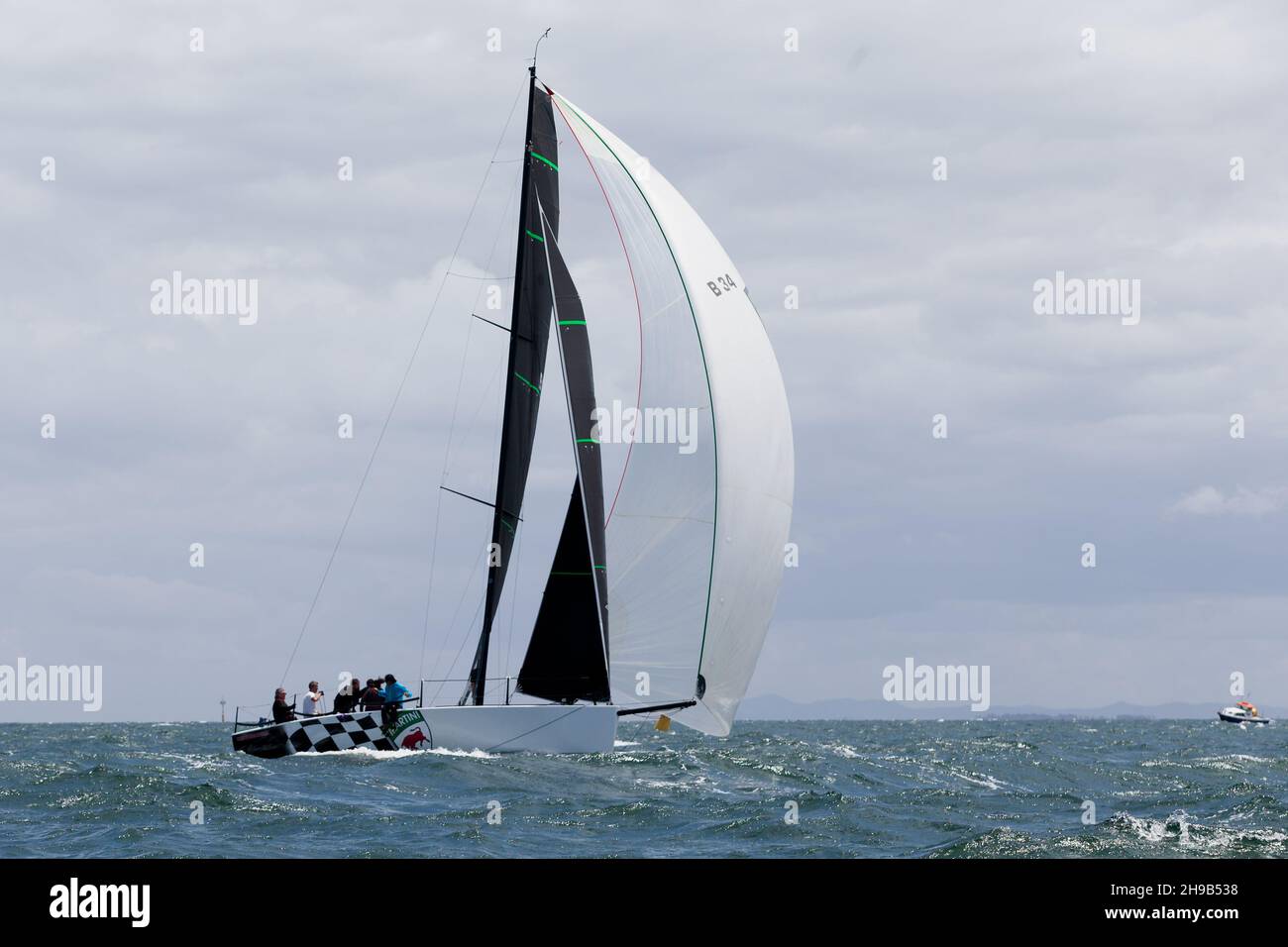 Fixed keel yachts are seen competing during the 2021/22 Australian ...