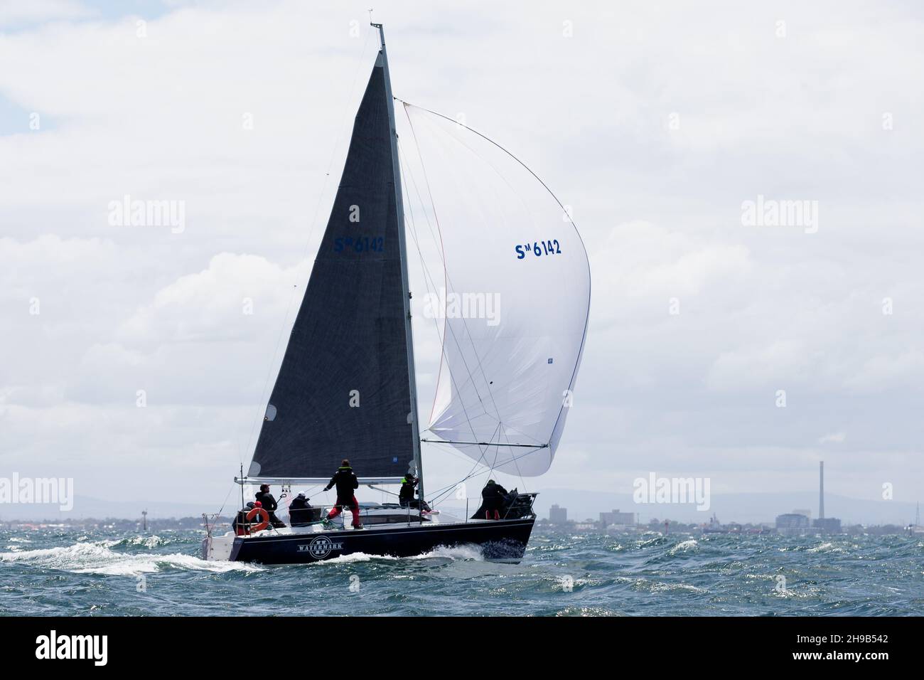 Fixed keel yachts are seen competing during the 2021/22 Australian ...