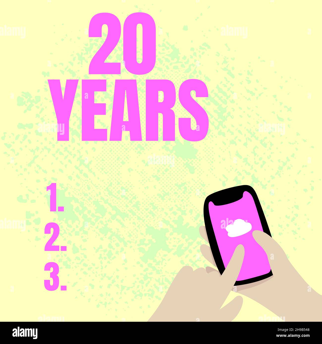 Text showing inspiration 20 Years. Word for Remembering or honoring ...