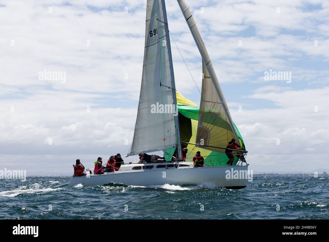 Fixed keel yachts are seen competing during the 2021/22 Australian ...