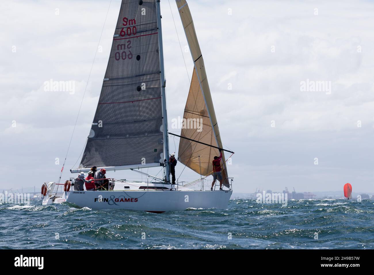 Fixed keel yachts are seen competing during the 2021/22 Australian ...