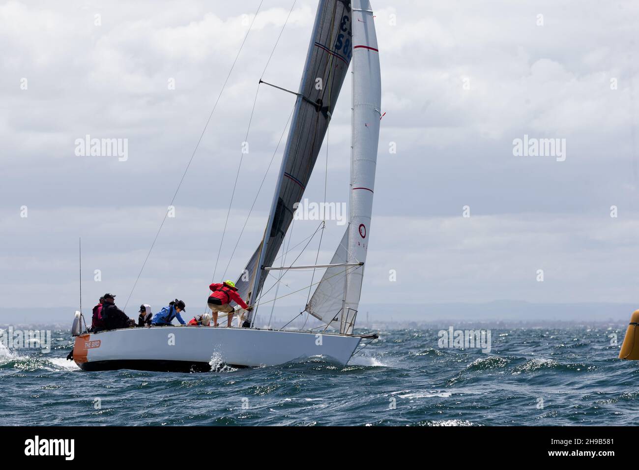 Fixed keel yachts are seen competing during the 2021/22 Australian ...