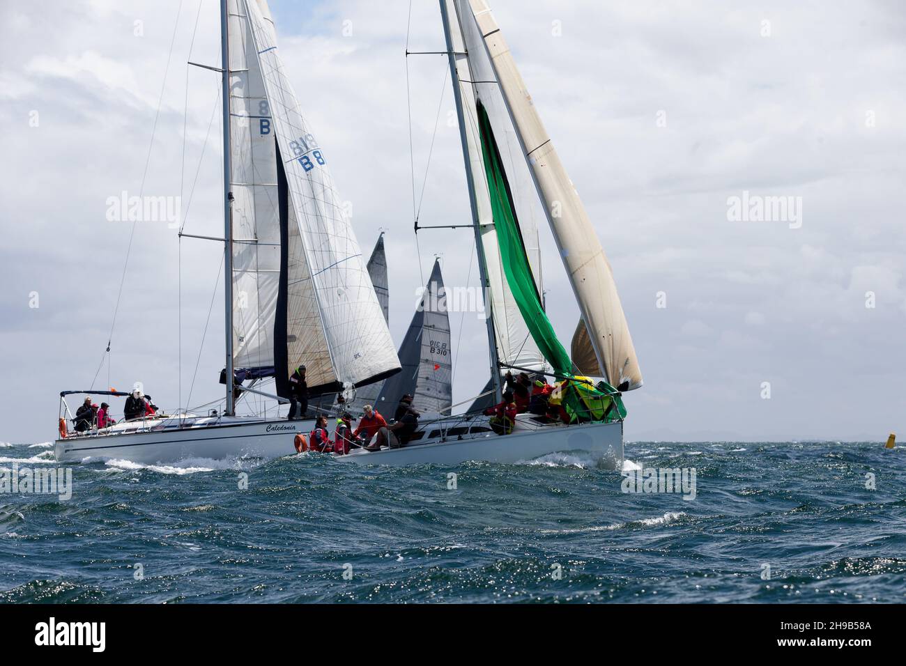 Fixed keel yachts are seen competing during the 2021/22 Australian ...