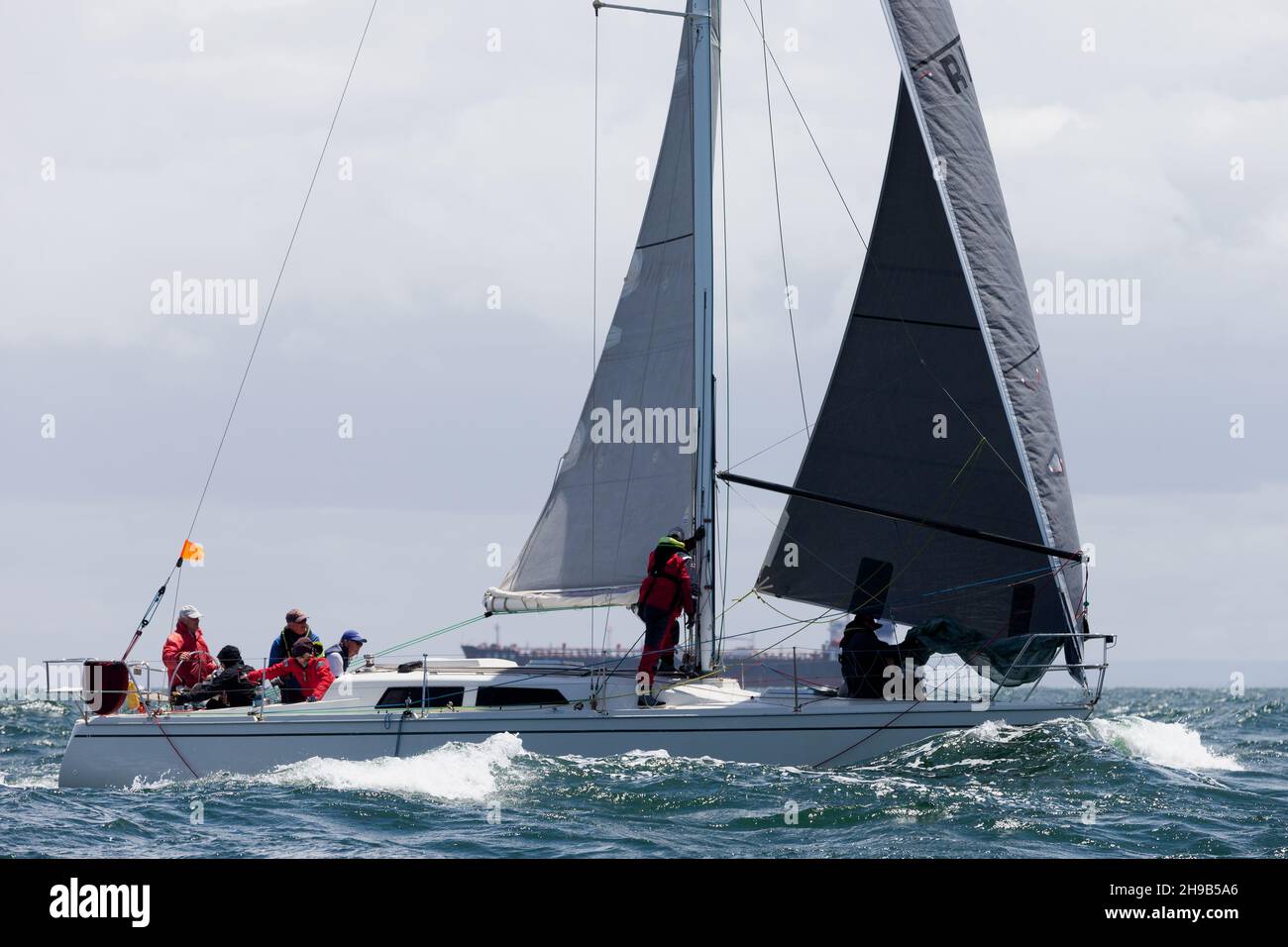 Fixed keel yachts are seen competing during the 2021/22 Australian ...