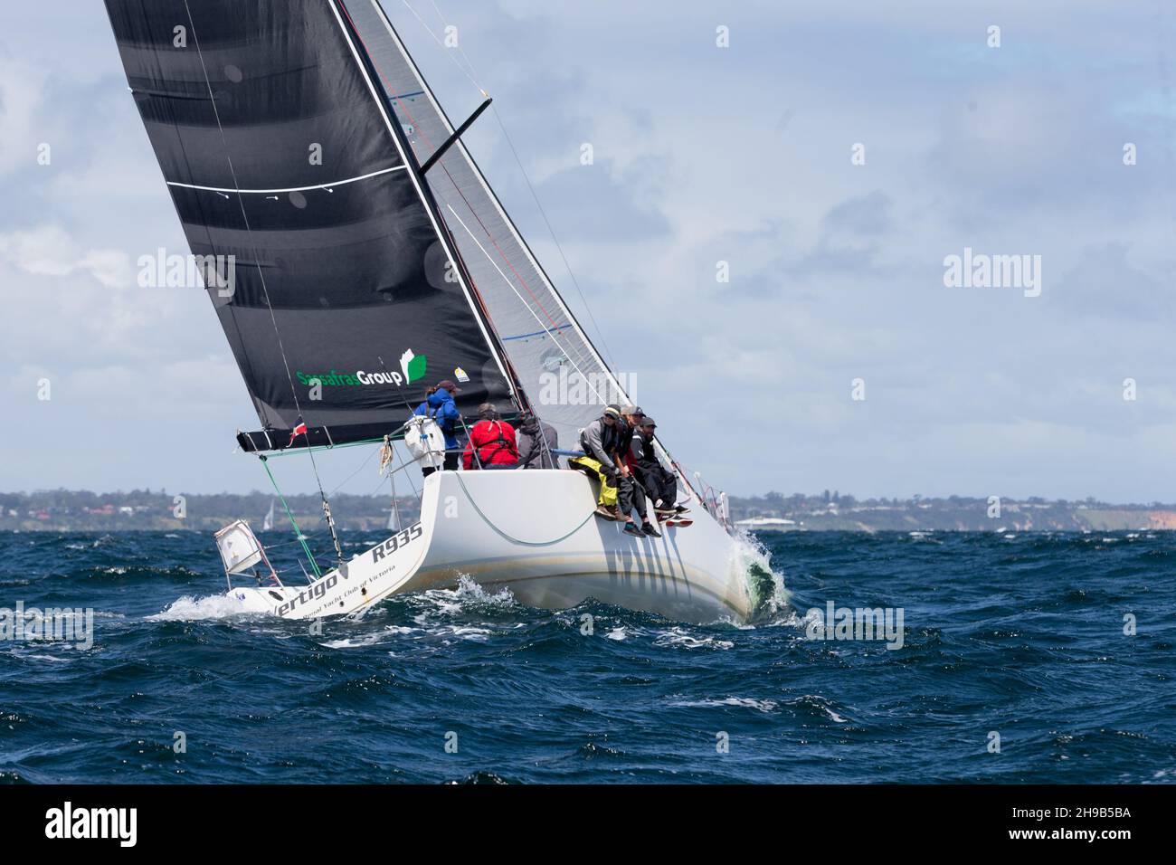 Fixed keel yachts are seen competing during the 2021/22 Australian ...