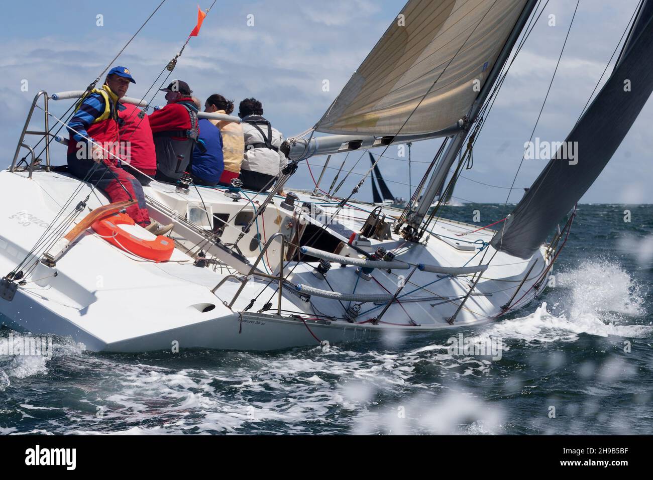 Fixed keel yachts are seen competing during the 2021/22 Australian ...