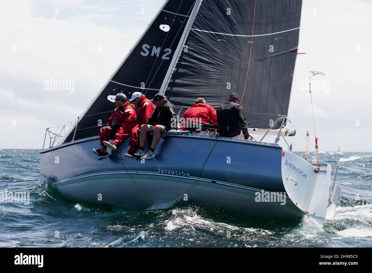 Fixed keel yachts are seen competing during the 2021/22 Australian ...