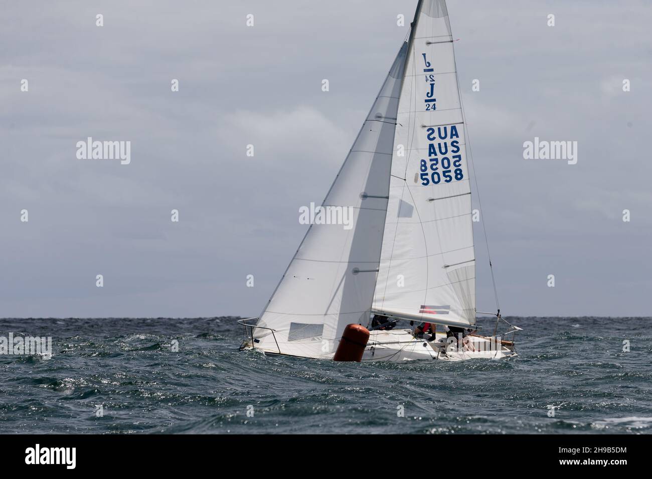 Fixed keel yachts are seen competing during the 2021/22 Australian ...