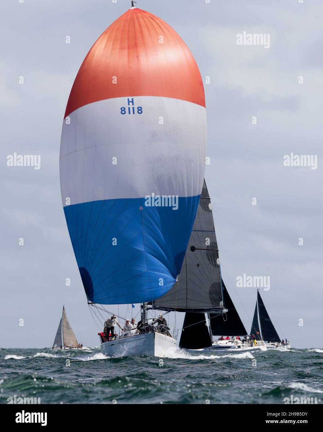 Fixed keel yachts are seen competing during the 2021/22 Australian ...