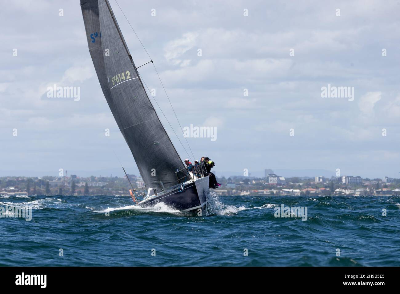 Fixed keel yachts are seen competing during the 2021/22 Australian ...