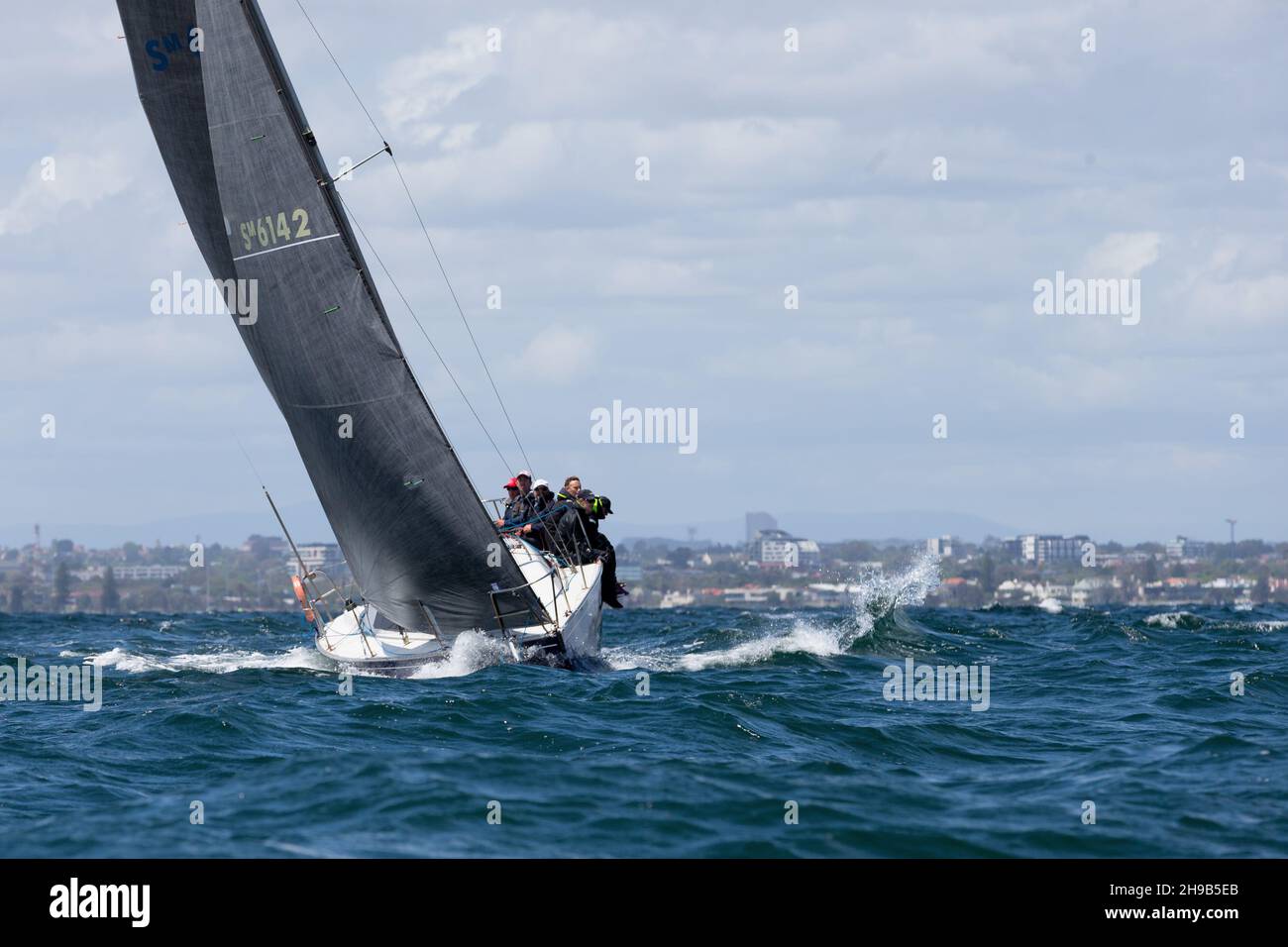 Fixed keel yachts are seen competing during the 2021/22 Australian ...